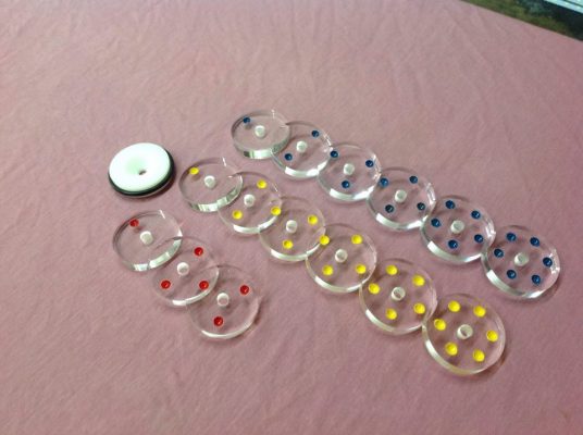 Jogo de Pitoco Numerado em acrílico (Com Numeração por "time") - Madecril