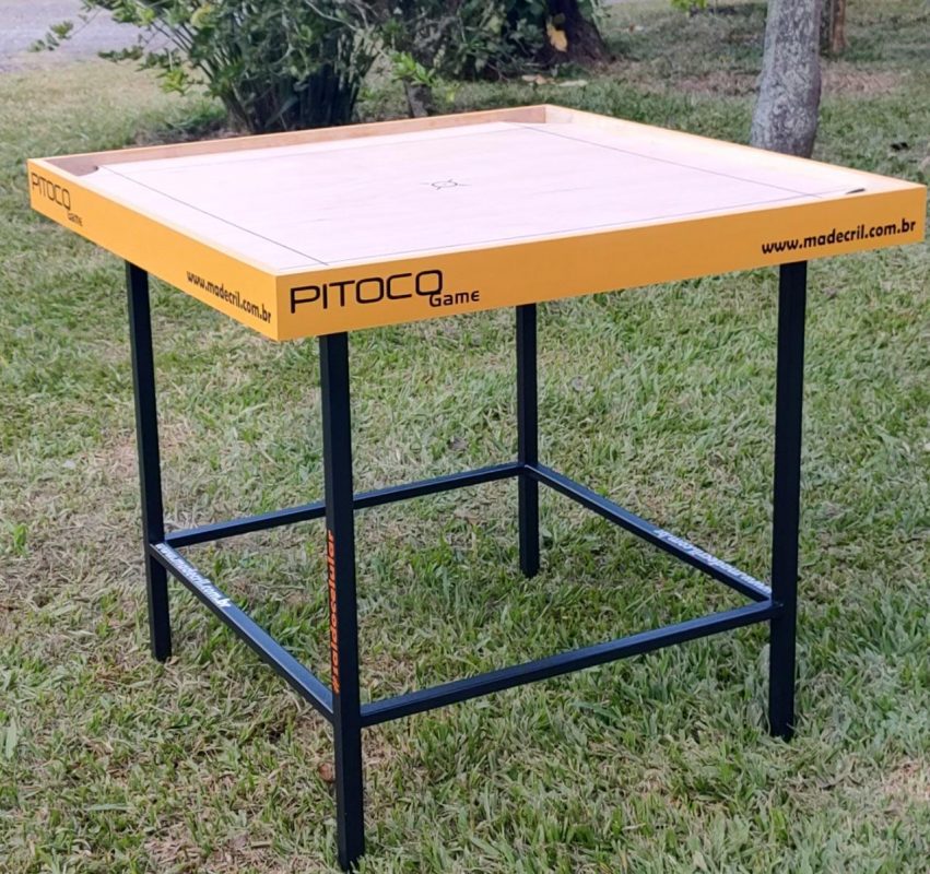 Mesa de Pitoco AMARELA (Sem os pés) - Madecril