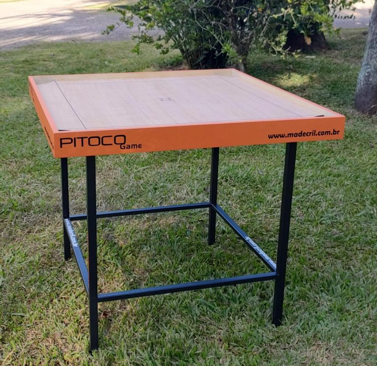 Mesa de Pitoco LARANJA (Sem os pés) - Madecril