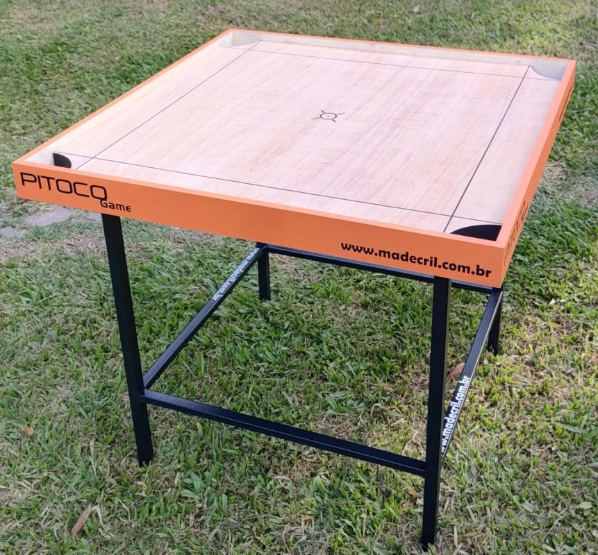 Mesa de Pitoco LARANJA (Sem os pés) - Madecril