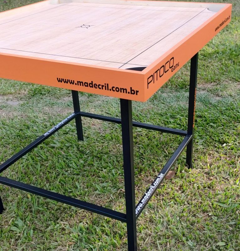 Mesa de Pitoco LARANJA (Sem os pés) - Madecril