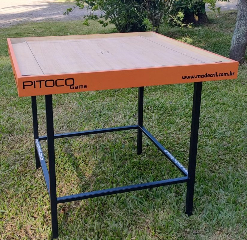 Mesa de Pitoco LARANJA (Sem os pés) - Madecril