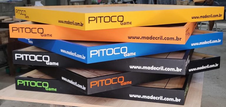 Mesa de Pitoco AZUL (Sem os pés) - Madecril